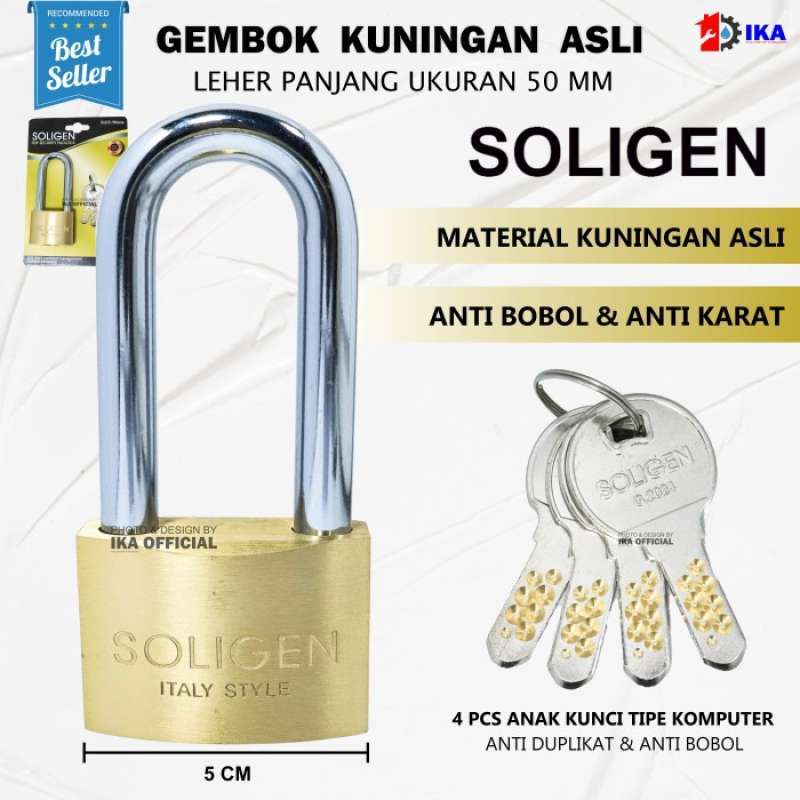 Promo Gembok Anti Rust / Cut / Maling / Freed Asli 100% (gold Plated ...