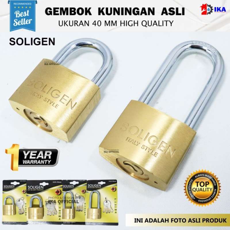 Promo Gembok Anti Rust / Cut / Maling / Freed Asli 100% (gold Plated ...