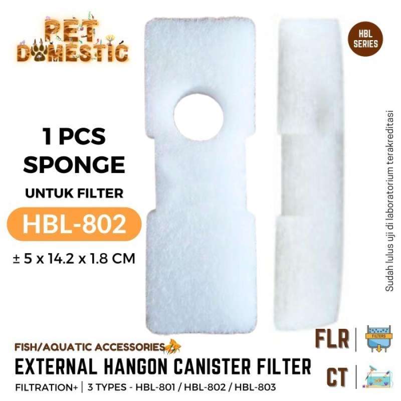 Promo External Canister Hang On Filter Aquarium Gantung Hanging Air Akuarium - Sponge Hbl-802 ...