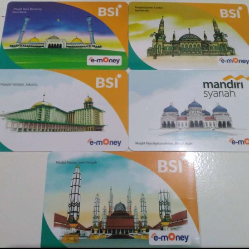 Jual Kartu Emoney E-money E-toll Bsi Bank Syariah Indonesia Edisi ...