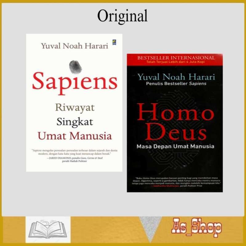 Promo Paket 2 Buku Sapiens & Homo Deus Yuval Noah Harari Diskon 23% Di ...