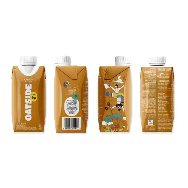 Jual Oatside Oatmilk Terra Pack Tutup Botol 200ml 3 Varian Rasa - Mocha ...