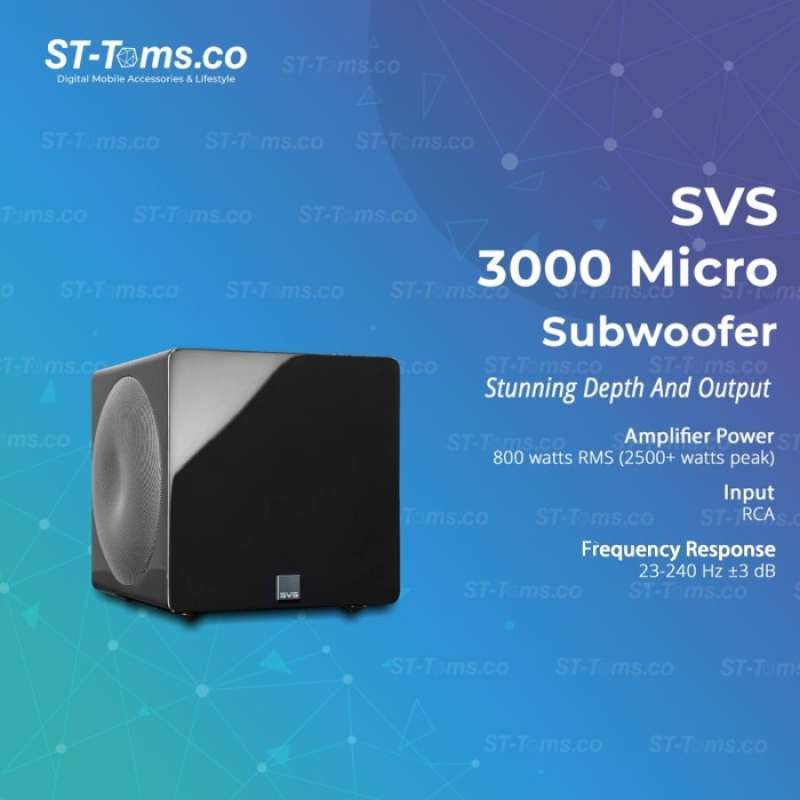 Jual Svs 3000 Micro Active Subwoofer Dual Driver 8 Inch Speaker Di ...