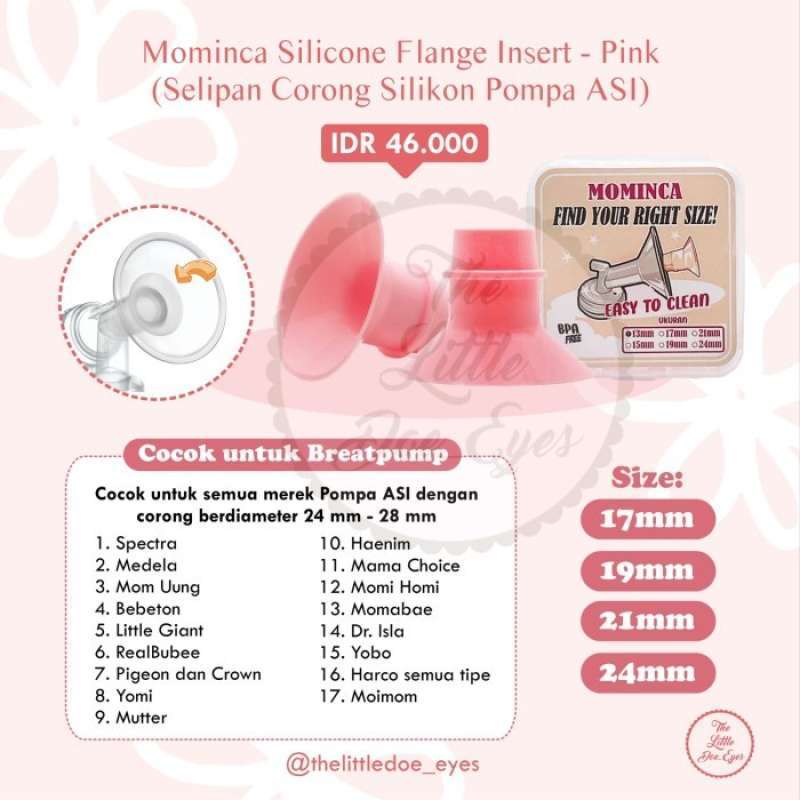 Promo Silicone Flange Insert (selipan Corong Silikon Pompa Asi) - Pink ...
