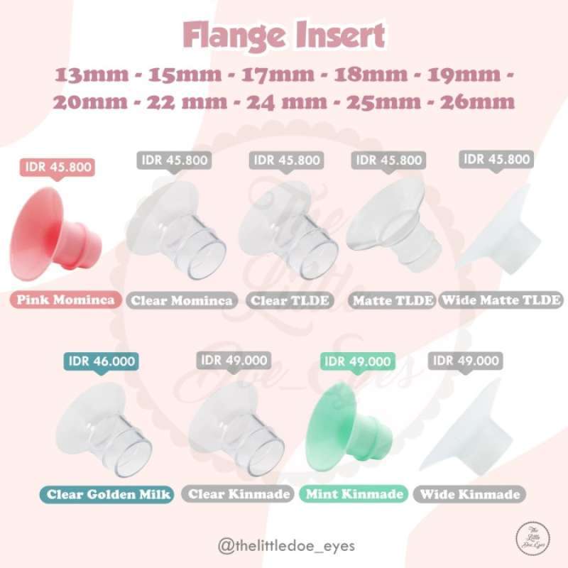 Promo Silicone Flange Insert (selipan Corong Silikon Pompa Asi) - Pink ...