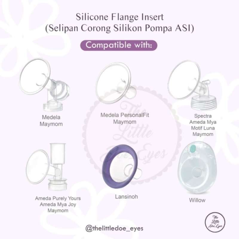 Promo Silicone Flange Insert (selipan Corong Silikon Pompa Asi) - Pink ...