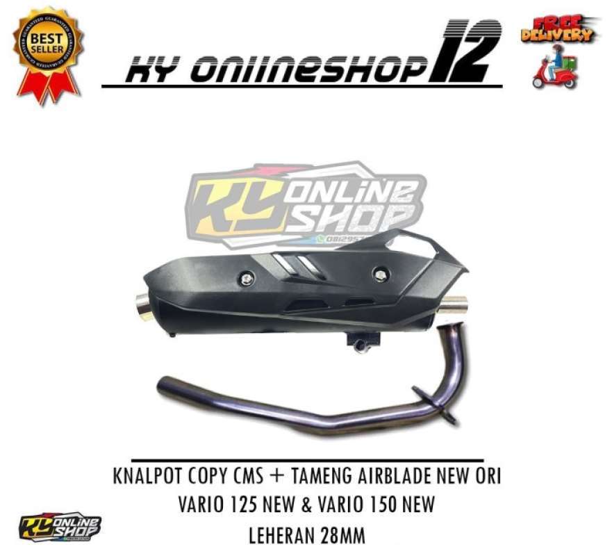 Promo Knalpot Copy Cms Lengkap Vario 150 Led New 28mm Ab New Ori End ...