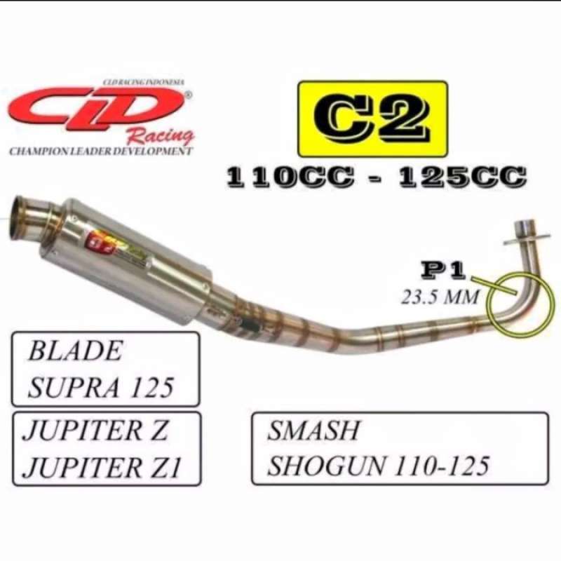 Promo Knalpot Cld Racing C2 Jupiter Z/z1, Supra, Blade, Supra, Smash ...