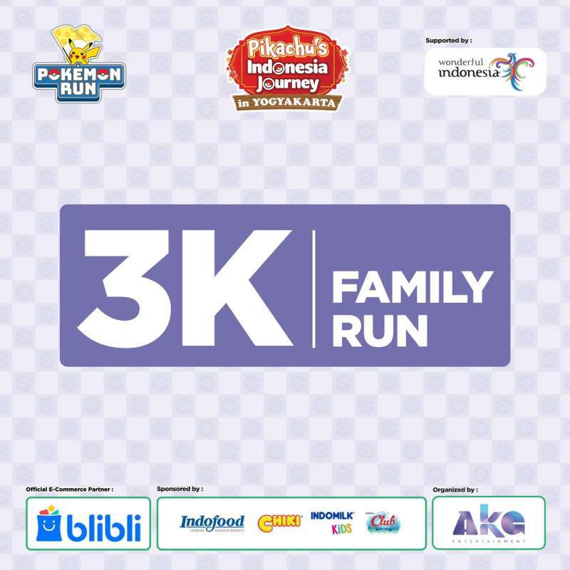 Jual Pokemon Run Yogyakarta - Family Run 3k -- - Kids Size S Adult Size L Di Seller Akg ...