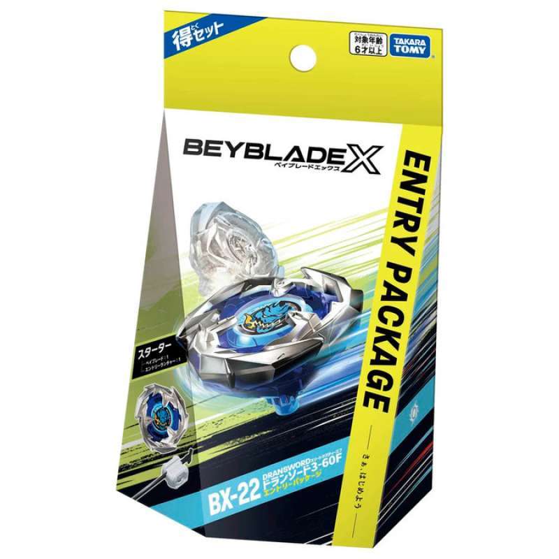 Jual Mainan Gasing Takara Tomy Beyblade X Bx-22 Dransword 3-60f Entry Package Di Seller ...