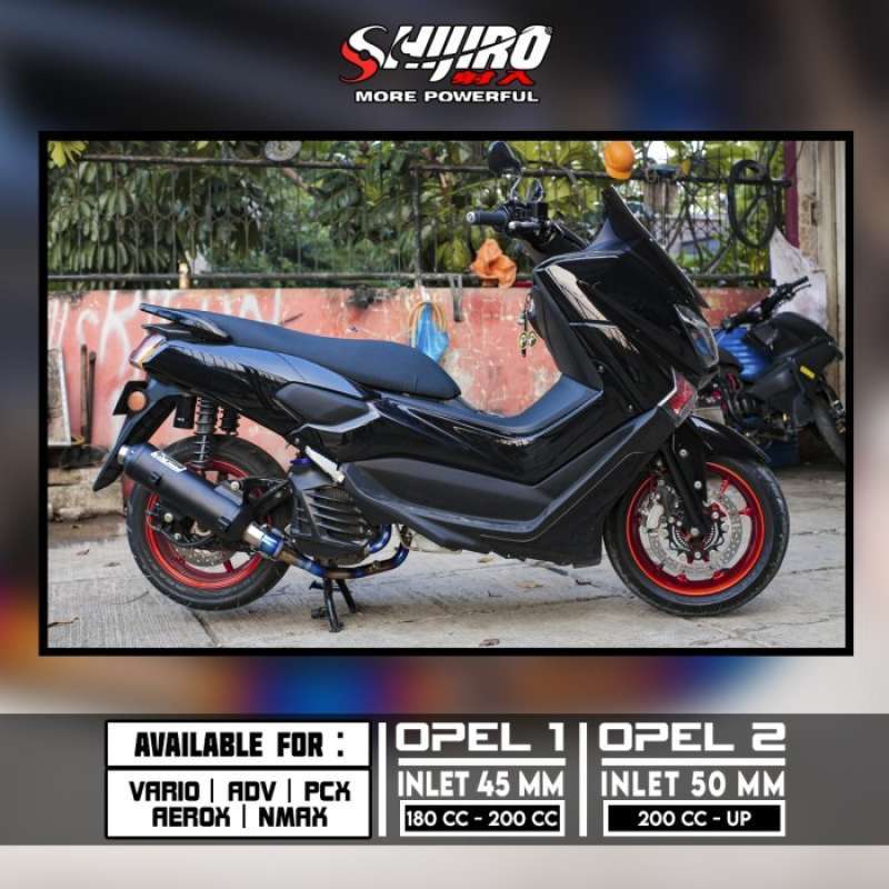 Promo Kenalpot Shijiro Standar Racing Tipe Opel Nmax Vario 150 Aerox ...
