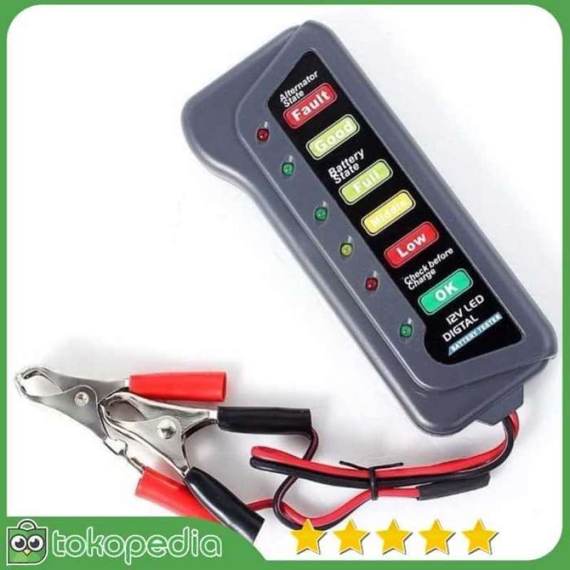 Jual Alat Pengecek Tester Kondisi Aki Mobil Motor 12v Checker Accu ...