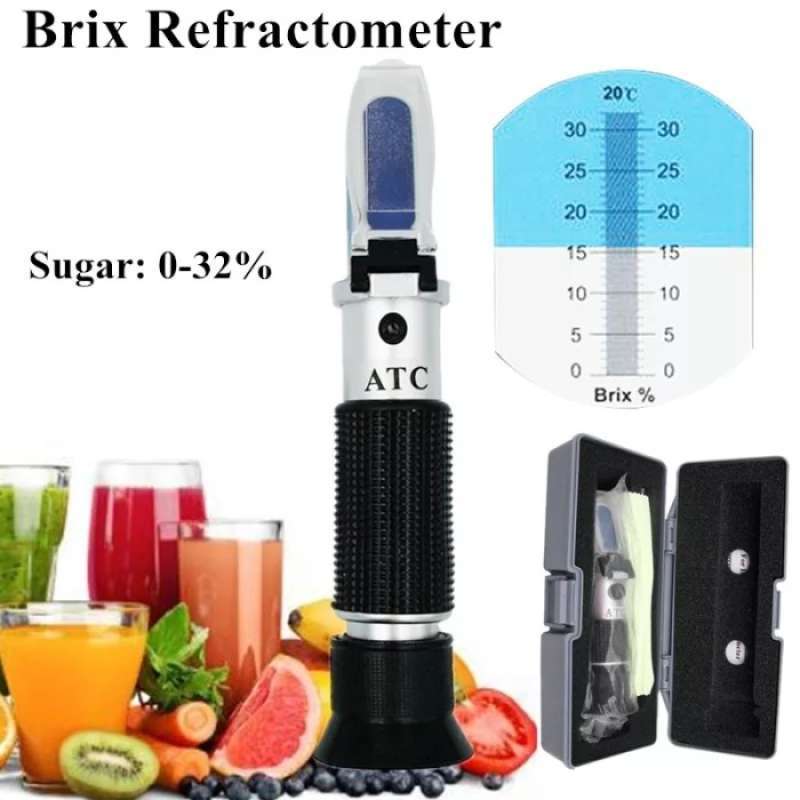 Promo Brix Refractometer Refraktometer Alat Ukur Pengukur Kadar Gula ...