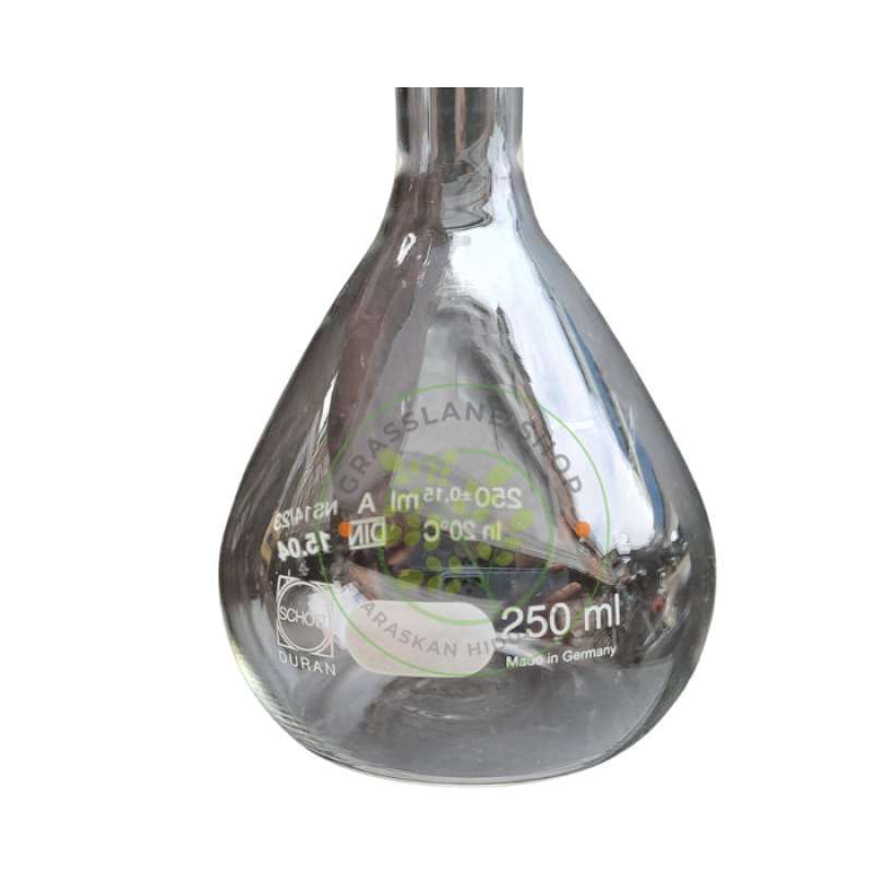 Promo Labu Ukur Volumetric Flask Glass 250 Ml Kaca Class A Duran Diskon ...