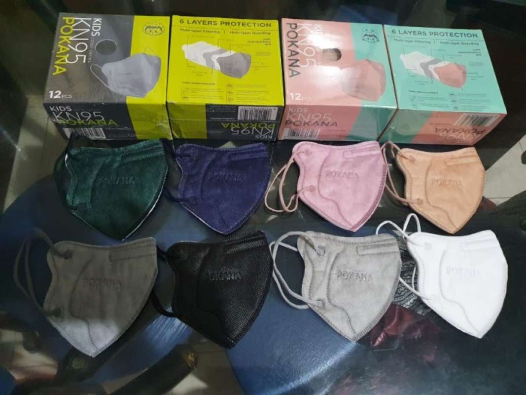 Promo Masker Medis Pokana Kn95 Kids Anak Non Sensi Duckbill 6ply Isi 12 ...