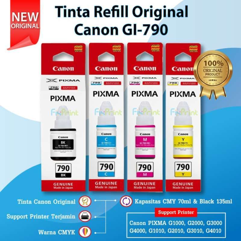 Promo Tinta Gi 790 Gi-790 Gi790 Refill Printer G1010 G2010 G3010 G4010 Diskon 23% Di Seller ...