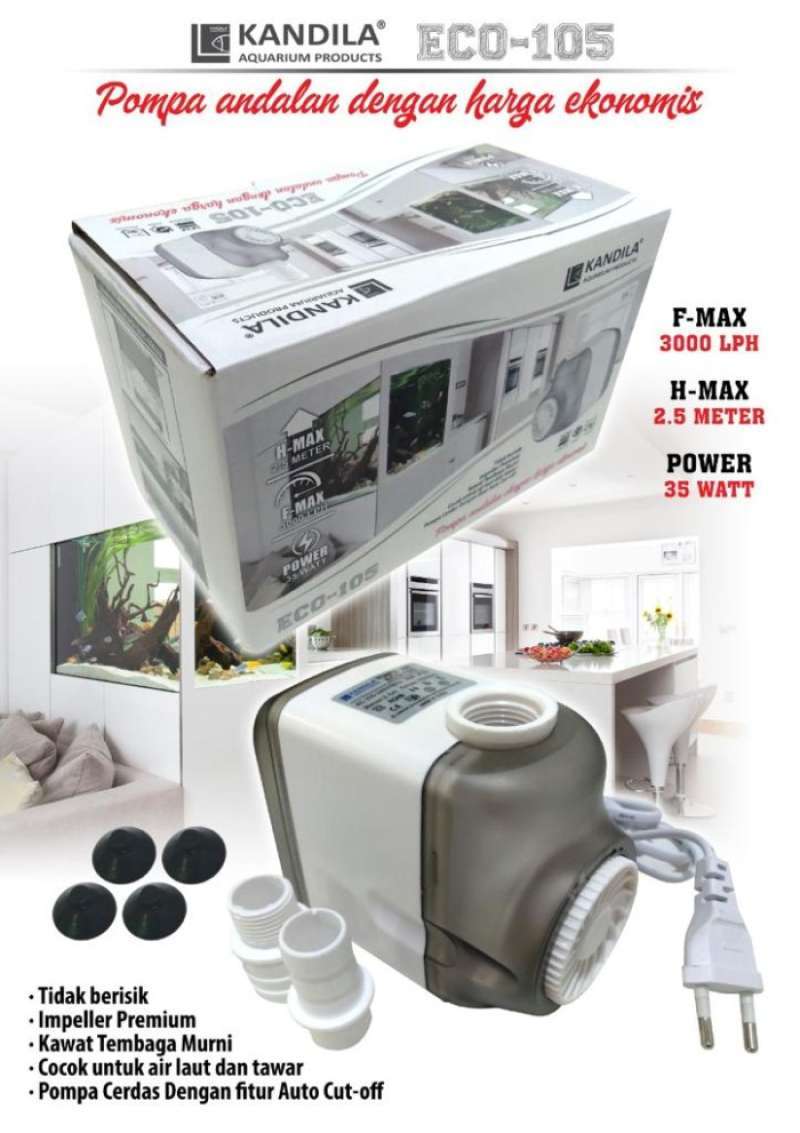 Jual Kandila Power Head Eco-105 3000 Lph H2.5m Filter Pompa Air 105 Di Seller Aghanim ...