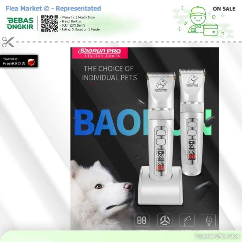 Jual Baorun Pro Alat Cukur Elektrik Bulu Hewan Anjing Pet Grooming - P9 ...