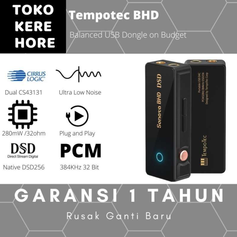 Promo Tempotec Bhd Dual Cs43131 Se Balanced Output Usb Audio Dongle ...
