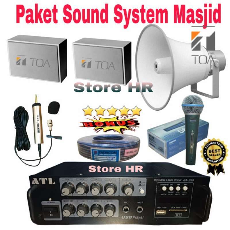 Promo Paket Sound Toa Masjid Mushola Speaker Toa Diskon 23% Di Seller ...