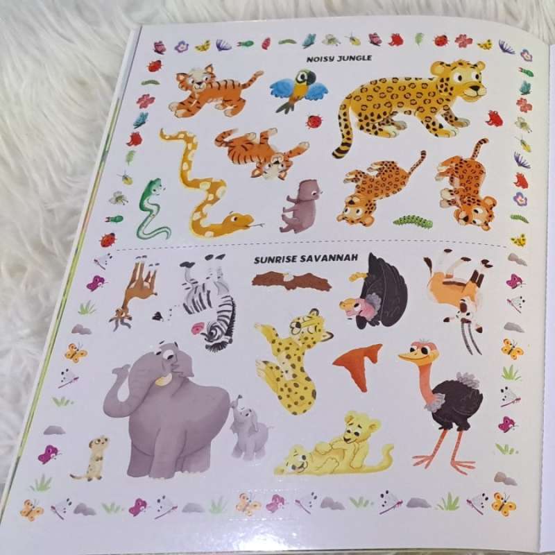 Promo Buku Import Anak My First Jungle Sticker Scenes Book With Over ...