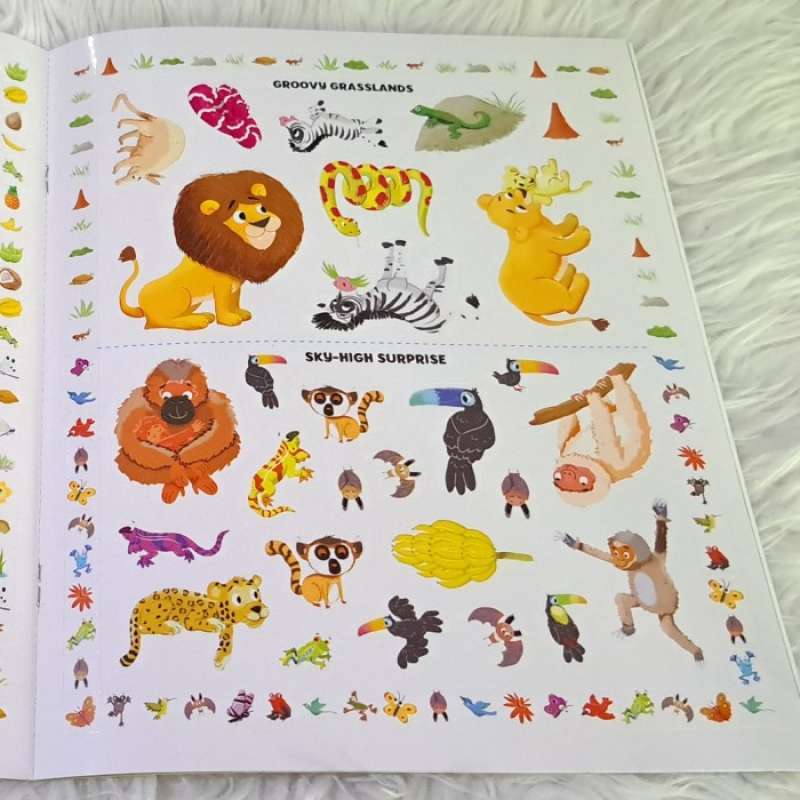 Promo Buku Import Anak My First Jungle Sticker Scenes Book With Over ...