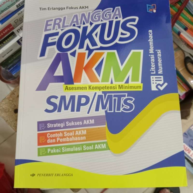 Promo Erlangga Fokus Akm Smp Literasi Membaca & Numerasi Diskon 23% Di ...
