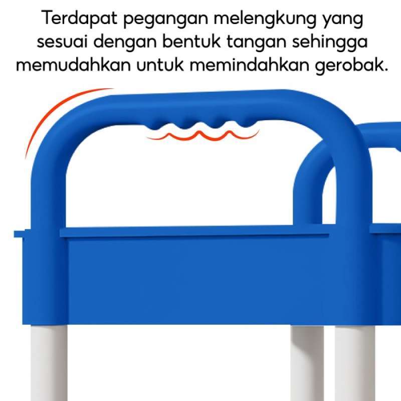 Jual Bg Rak Troli Susun Penyimpanan Serbaguna - Black 4 Tingkat Di ...