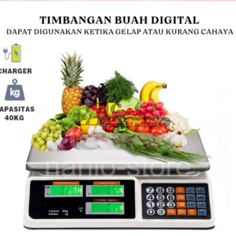 Jual Timbangan Digital 40kg / Timbangan Barang Buah Sayur Laundry Di Seller Belanja-id ...