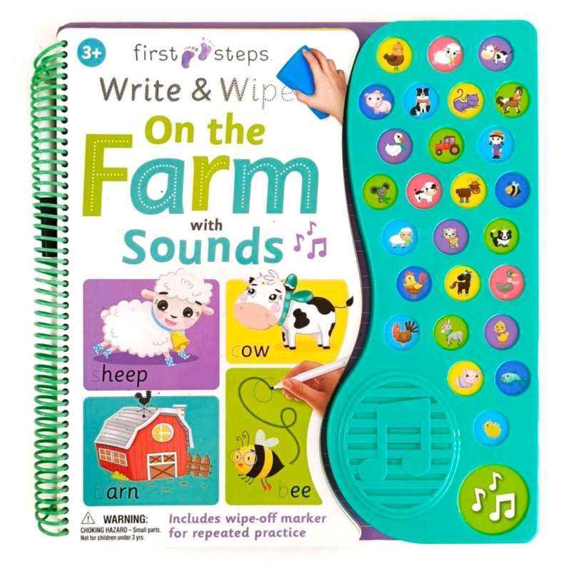 Jual Hinkler First Steps Write & Wipe On The Farm With Sounds Di Seller ...
