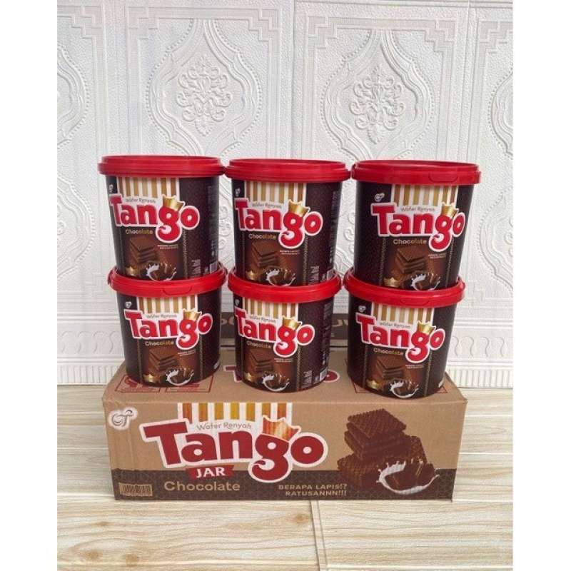 Jual ( Khusus Paket Instan )1 Karton Tango Wafer Jar Isi 6 Ember @240gr ...