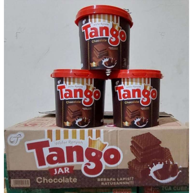 Jual ( Khusus Paket Instan )1 Karton Tango Wafer Jar Isi 6 Ember @240gr ...