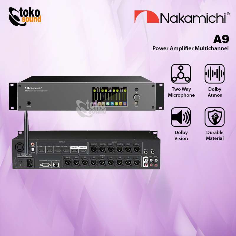 Jual Nakamichi A9 Processor Amplifier Home Theater & Karaoke Dolby Atmos Di Seller Tokosound ...