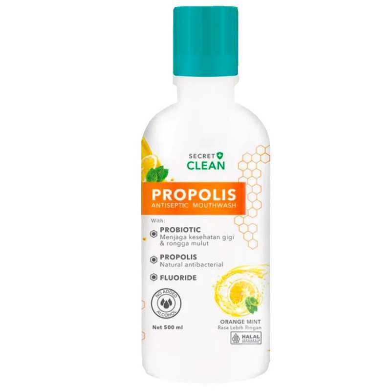 Jual Secret Clean Propolis Antiseptic Mouthwash 500ml - Green Tea Di ...