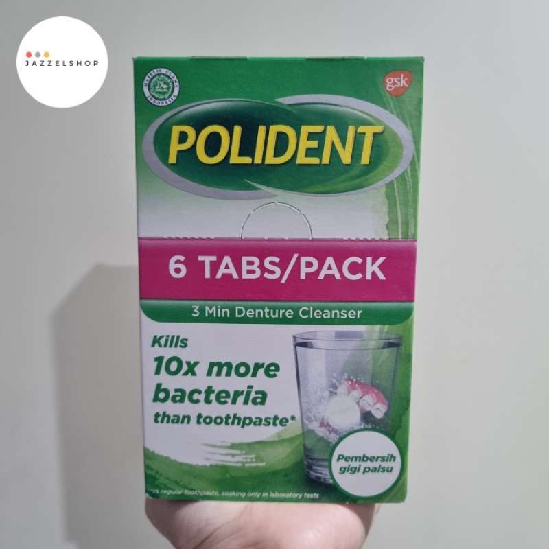 Jual Polident Denture Cleanser Pembersih Gigi Palsu Pack Isi 72 Tablets ...