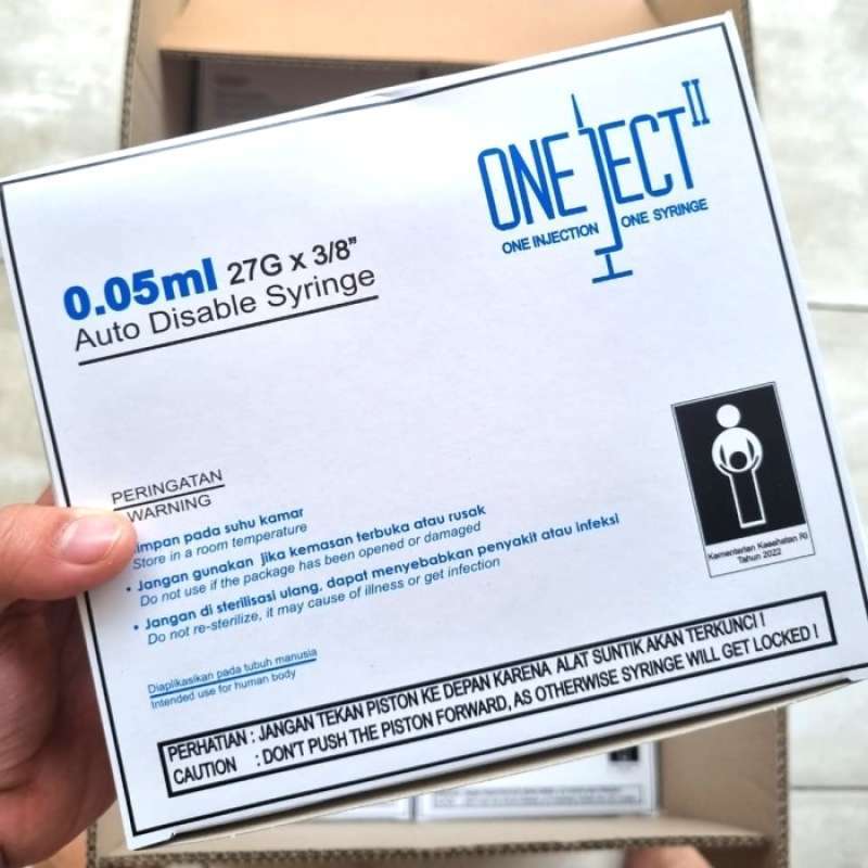 Promo Syringe 0.05 Ml Oneject Spuit Jarum Suntik Disposable Diskon 23% ...