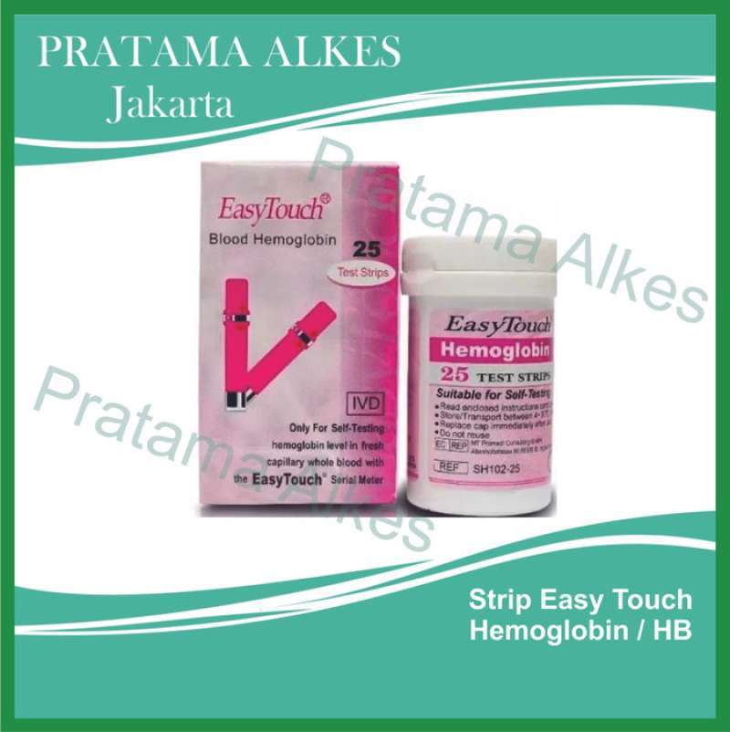 Promo Strip Easy Touch Hb Isi 25 - Hemoglobin - Stik Hb Diskon 23% Di ...