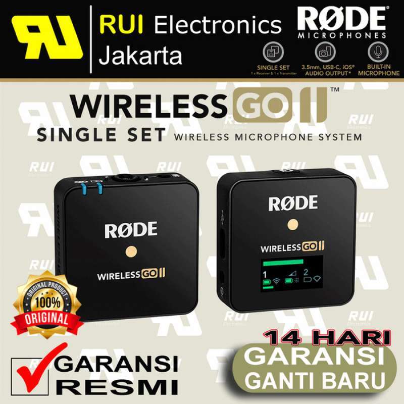 Promo Rode Wireless Go Ii Single Set Wireless System Diskon 23% Di ...
