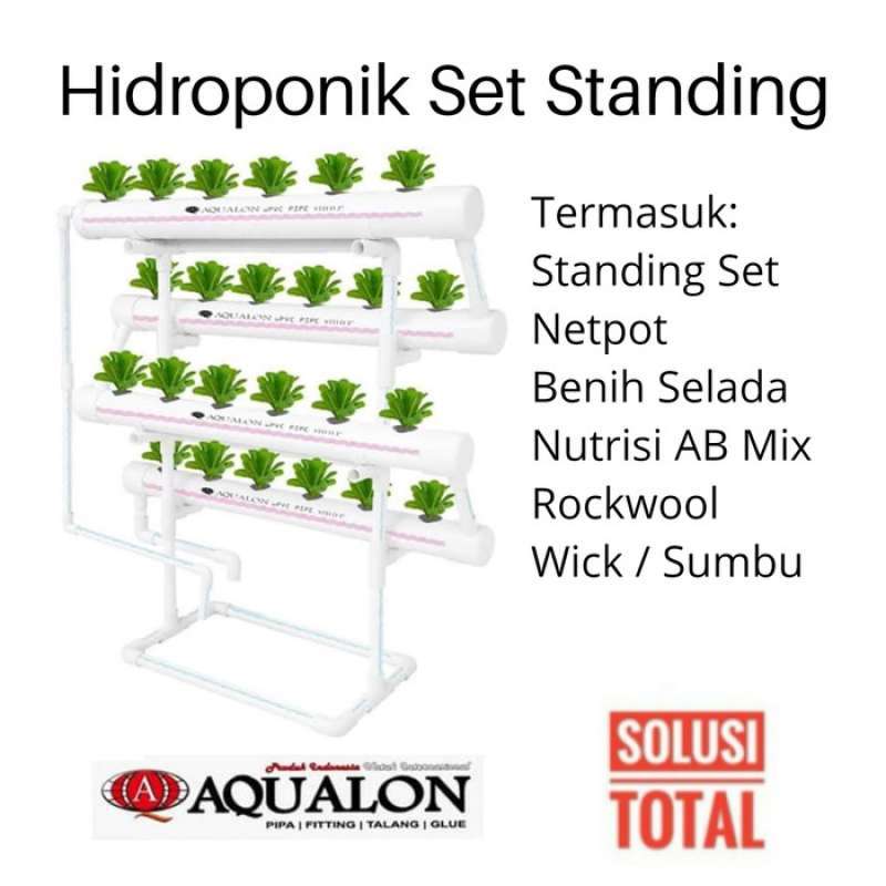 Promo Set Hidroponik Lon Standing 24 Hole / Lubang Diskon 23% Di Seller ...