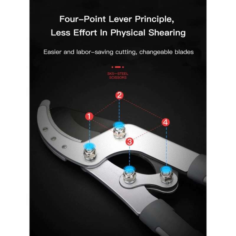 Promo Aj Gunting Taman Ranting Tumbuhan Bunga Telescopic Garden Pruning ...