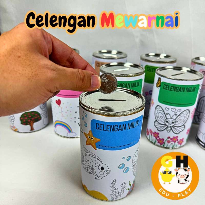 Jual Souvenir Celengan Lukis Warna Bisa Custom Gambar Souvenir Ulang ...