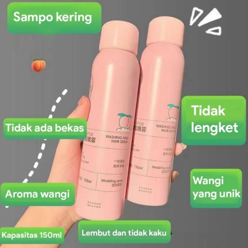 Jual Dry Shampoo Lifusha 150ml 100% Original Sampo Kering Pria Dan ...