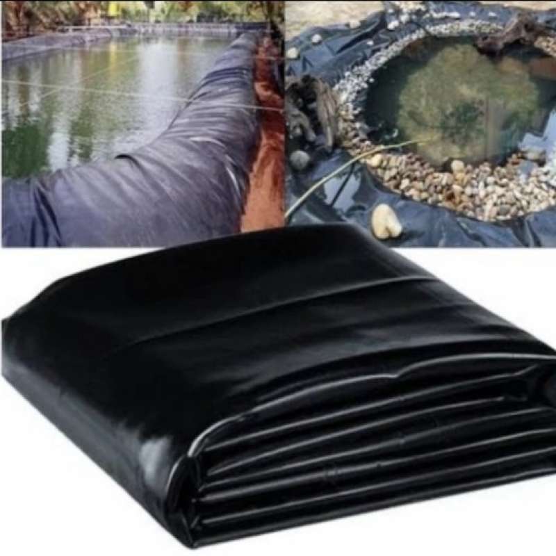Jual Geomembrane Plastik Hdpe Lebar 6 Meter 200 Micron / Plastik Uv Hitam Di Seller Aghanim ...