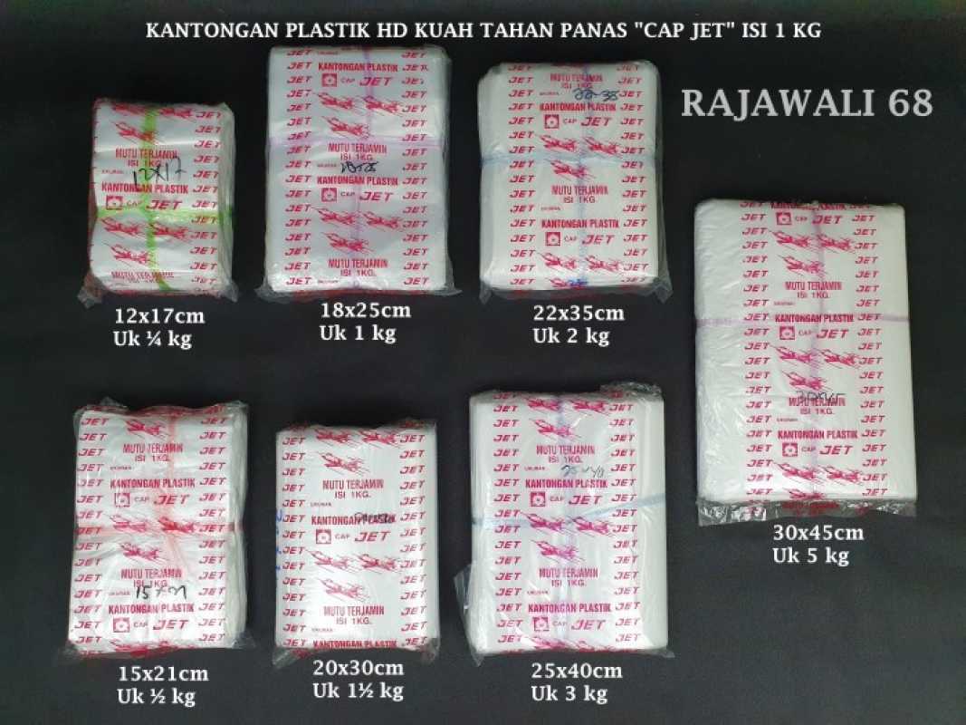 Jual Kantong Plastik Hd Kuah Anti Panas Tahan Panas Cap Jet Isi 1 Kg Di ...