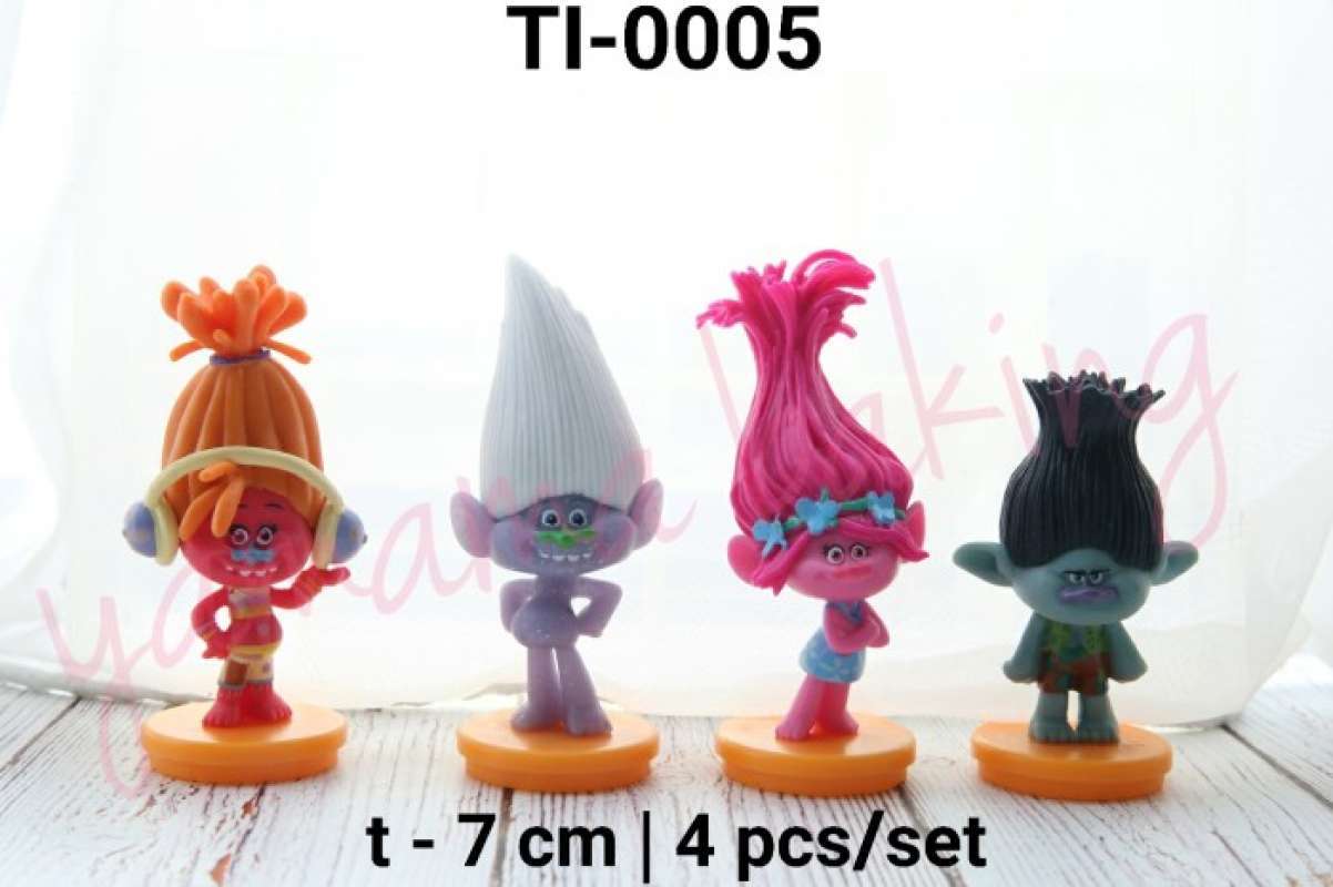 Jual Ti-0005 Topper Hiasan Kue Cake Mainan Trolls Poppy Guy Di Seller ...