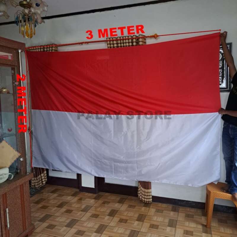 Jual Bendera Indonesia Merah Putih Jumbo 2 Meter X 3 Meter Murah Di ...