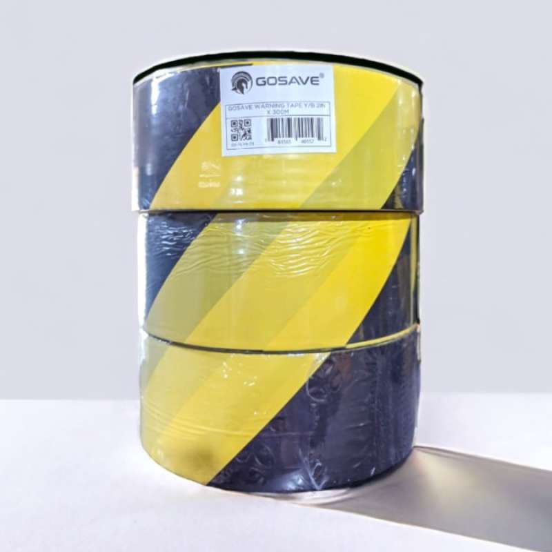 Jual Police Line Kuning Hitam / Garis Polisi 2 Inchi X 300 Meter- Tanpa ...