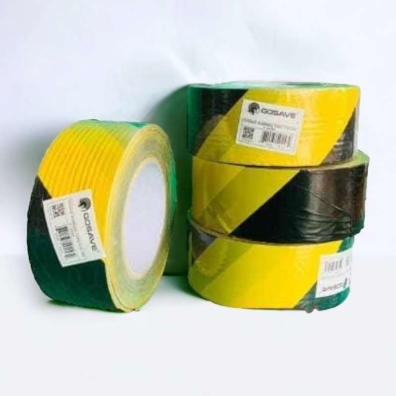 Jual Police Line Kuning Hitam / Garis Polisi 2 Inchi X 300 Meter- Tanpa ...