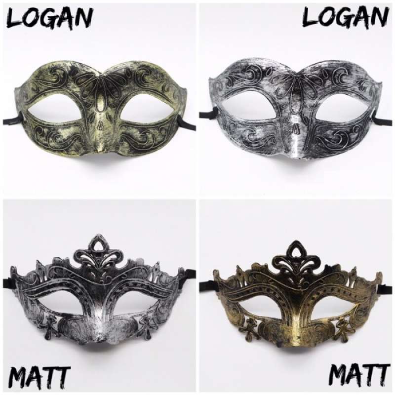 Jual Dlp Topeng Masquerade Pria Party Mask Halloween Event Prop Pesta ...