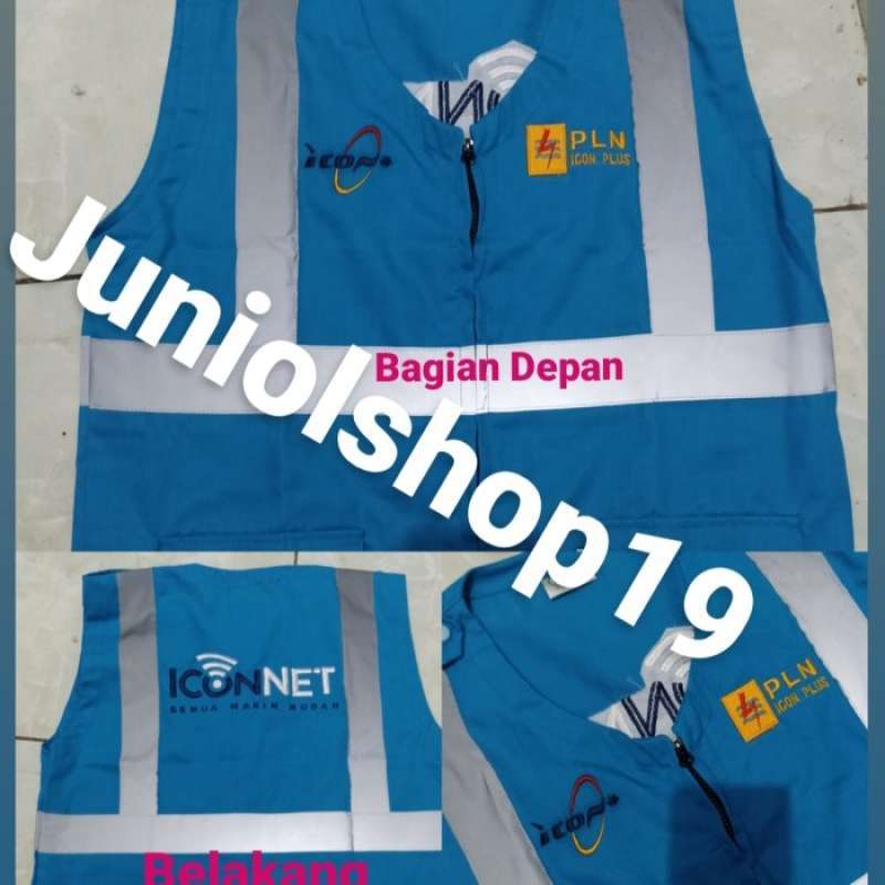 Jual Rompi Pln Icon Plus/rompi Icon Plus/rompi Pria - M Biru Di Seller ...